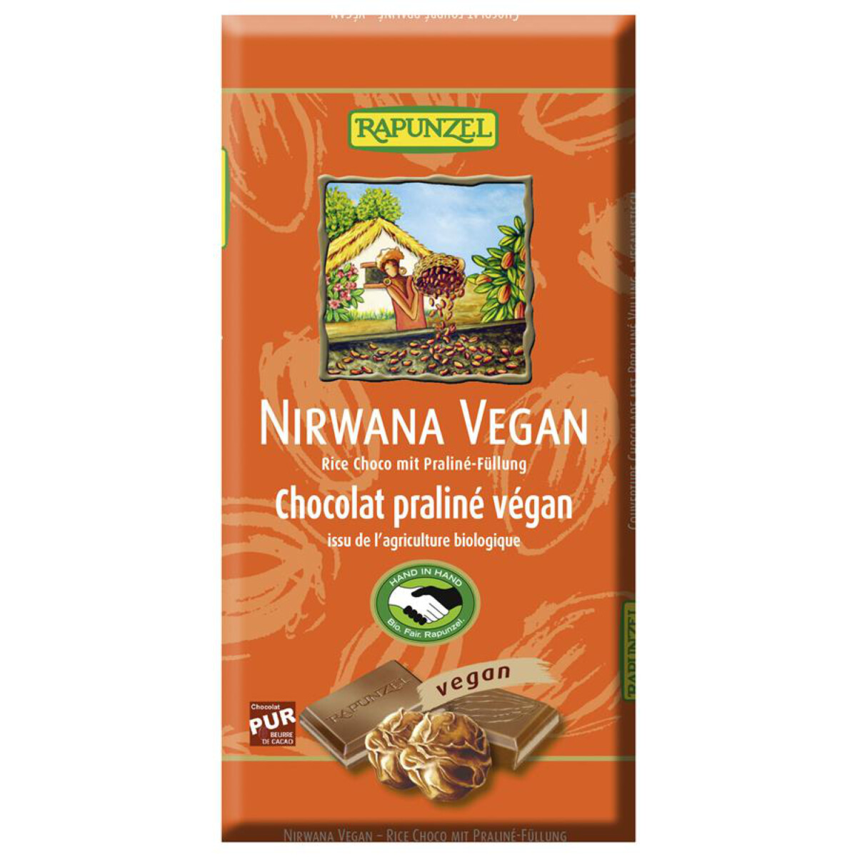 Nirwana Rice Milk vegan mit Praliné-Füllung | NETs.werk Haag